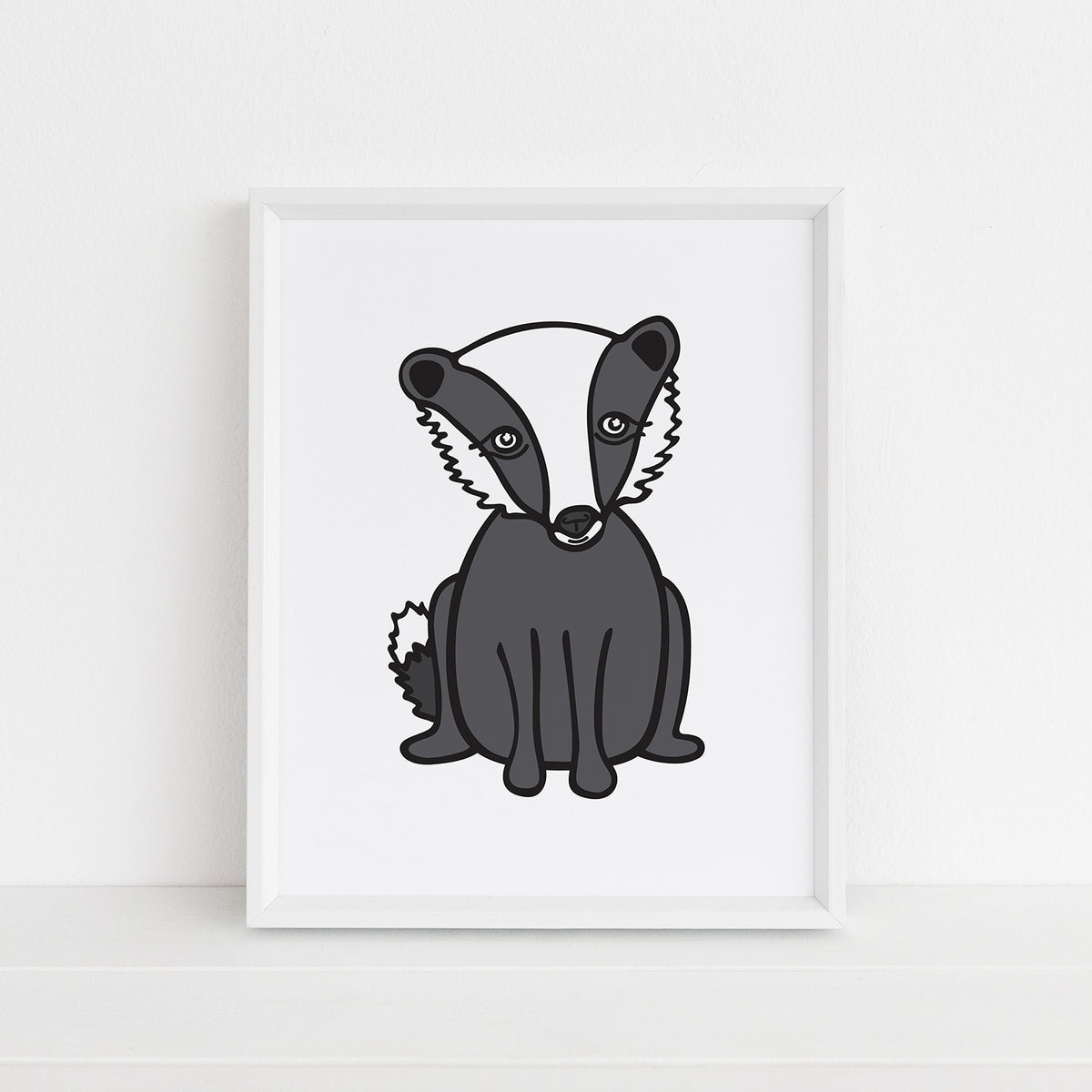 Cute Badger Art Print, Woodland Animal Wall Art, Nursery Decor – Sunny ...